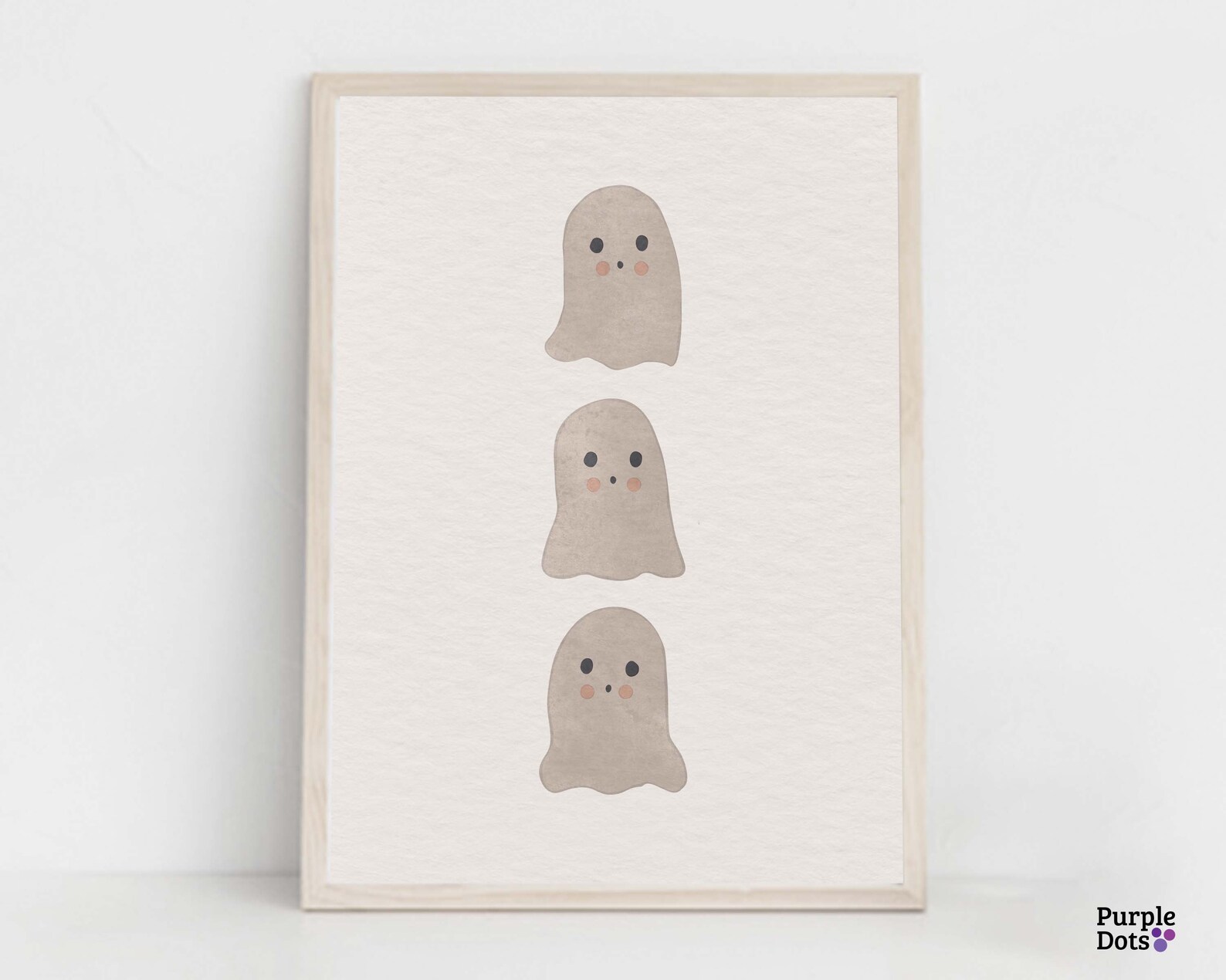 Boho Halloween Nursery Print Ghosts Printable Wall Art Cute | Etsy