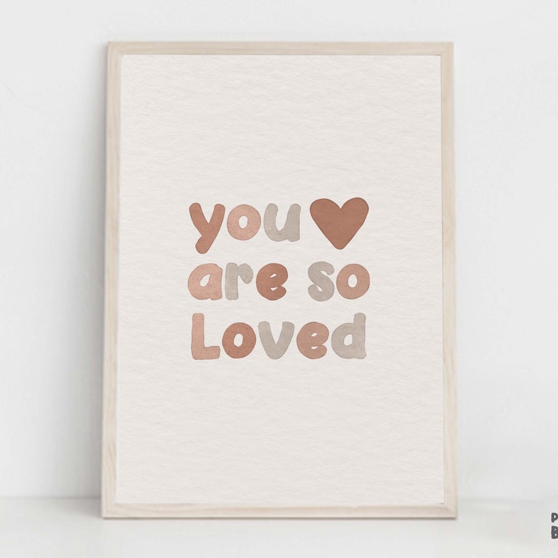 You Are so Loved Poster - Etsy