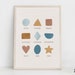 Boho Nursery Print Set of 3, Playroom Educational Posters, Alphabet and ...