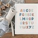 Boho Alphabet Poster, Kids Playroom Educational Print, Learning ABC ...