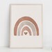 Boho Rainbow Nursery Poster, Cute Bohemian Kids Room Decor, Minimal ...