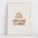 Boho Rainbow Nursery Art Print, Reading Corner Boho Nursery Quote ...