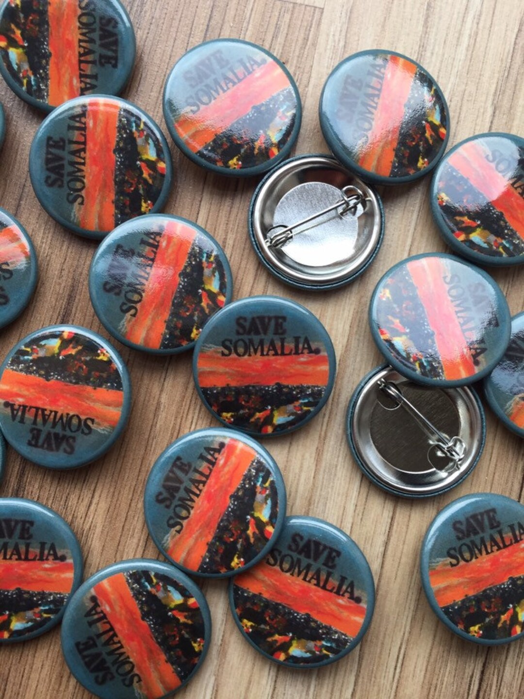 Charity Somalia Badge Pin | Charity Pins | Somalia Art - Etsy