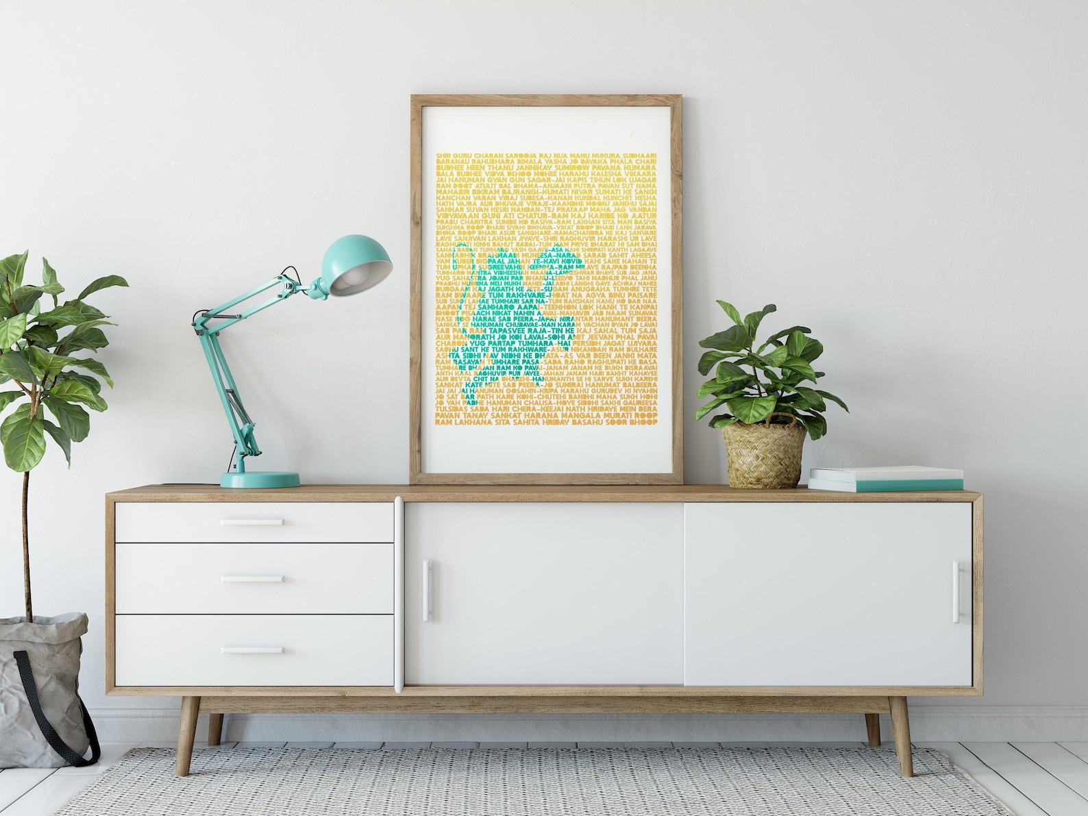 Hanuman Chalisa Art Print: Hindu Prayer, Spiritual Wall Decor - Etsy