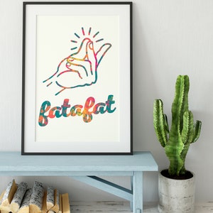 Fatafat Multicolour - Indian Desi Wall Pop Art Print Poster - Etsy UK