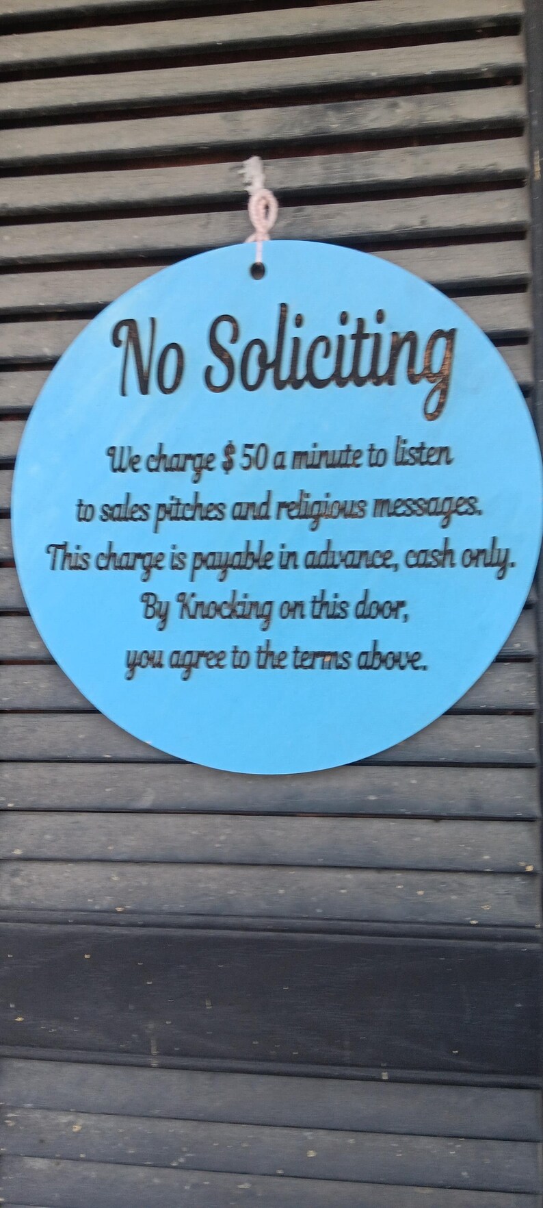 No Soliciting Sign - Etsy
