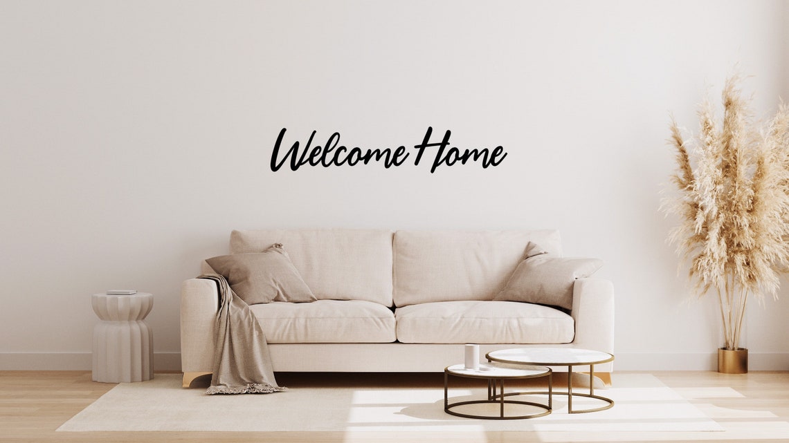 Outdoor Large Welcome Home Sign Metal Wall Art Large Metal - Etsy