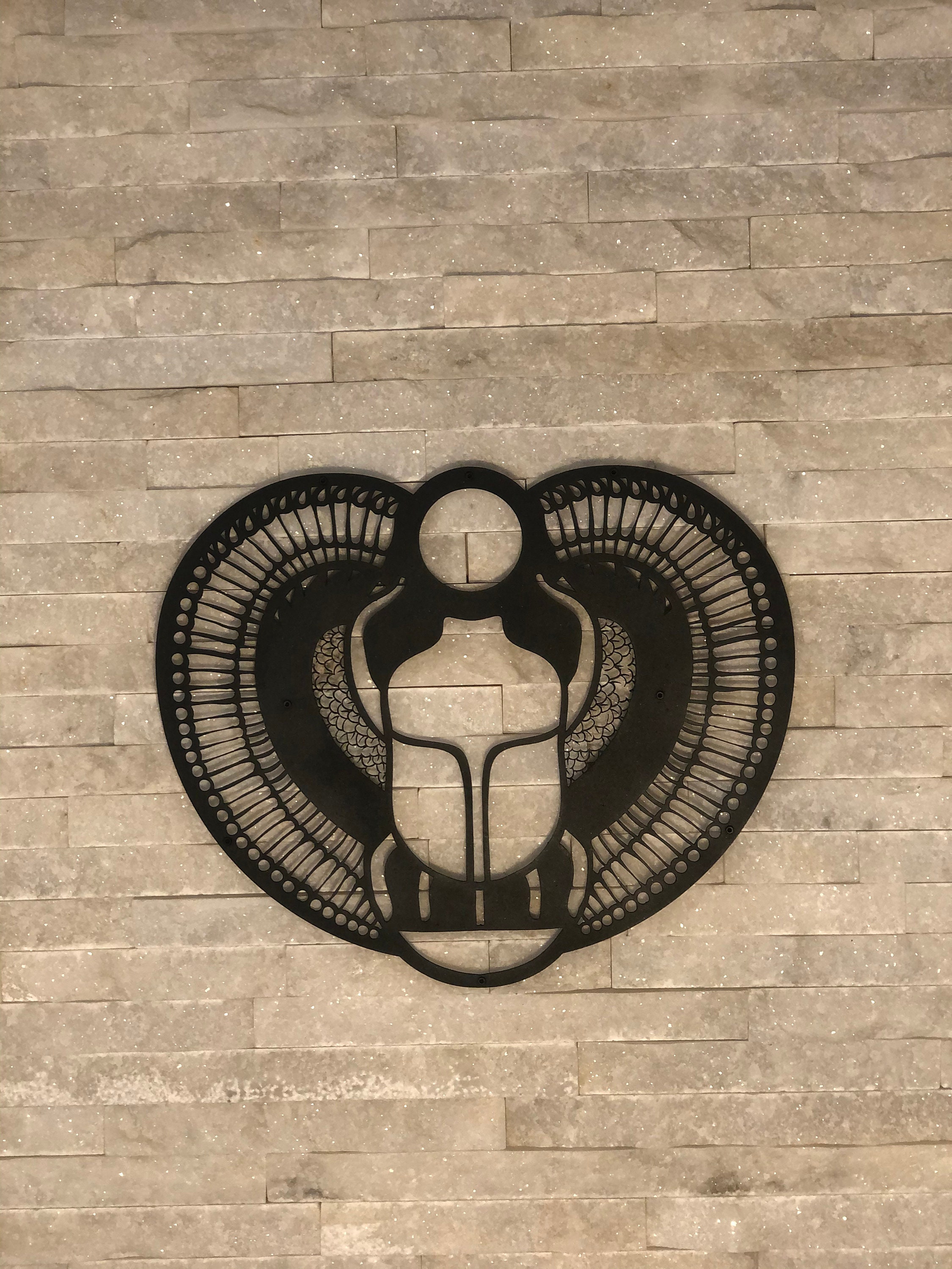 Scarab Metal Wall Decor Metal Wall Art Housewarming Gift - Etsy