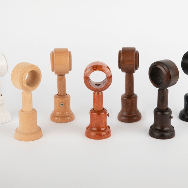 Wood Curtain Holder - Etsy