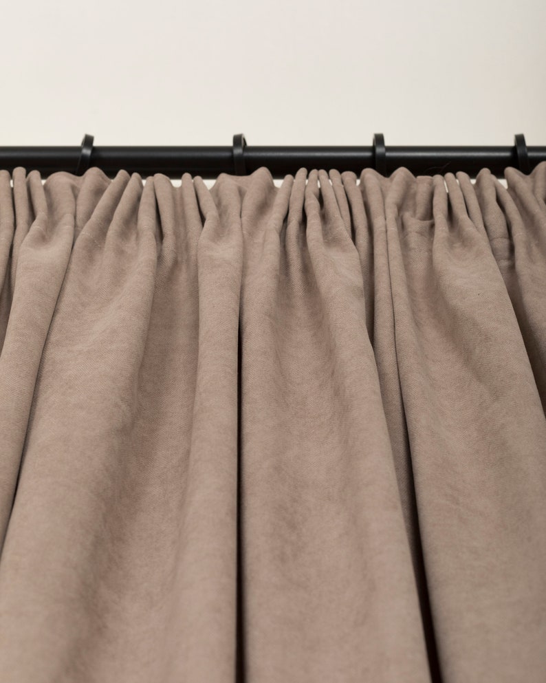 Sapphire/ Inverted Box Pleat Drapery Curtain - Etsy