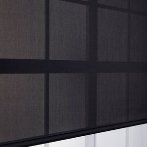 Mermet Screen Blind - Black Sunscreen Roller Blind, Custom Sunscreen ...