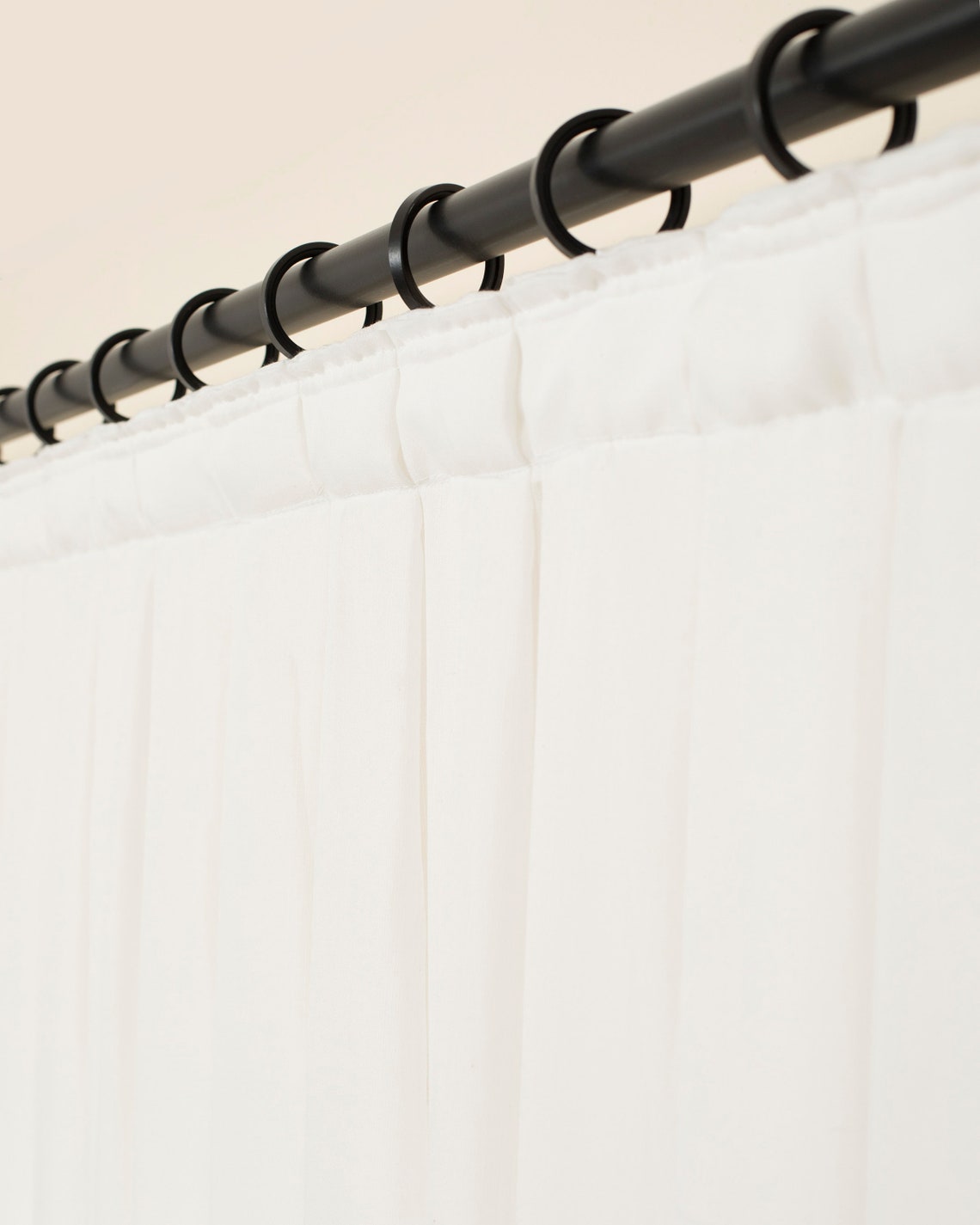 Viole Inverted Box Pleat Sheer Curtain - Etsy