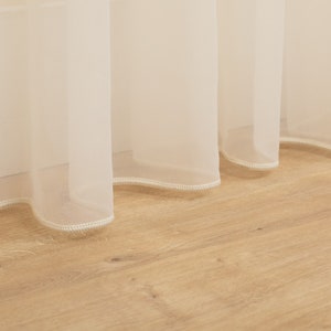 Viole Inverted Box Pleat Sheer Curtain - Etsy