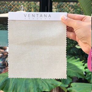 Ivory Drapery Fabric Sample | Etsy