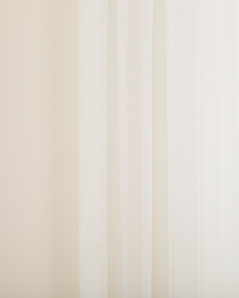 Viole Inverted Box Pleat Sheer Curtain - Etsy