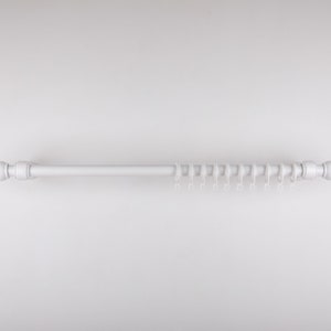 İstanbul/ 35mm Solid Handmade White Color Curtain Pole Set With Curtain ...