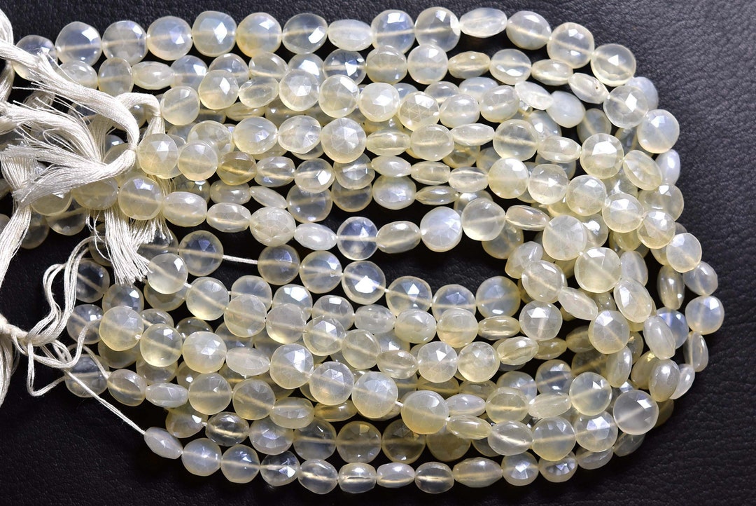 10 Inches,natural Mystic Coated Agate Coins Faceted Briolettes,size is ...