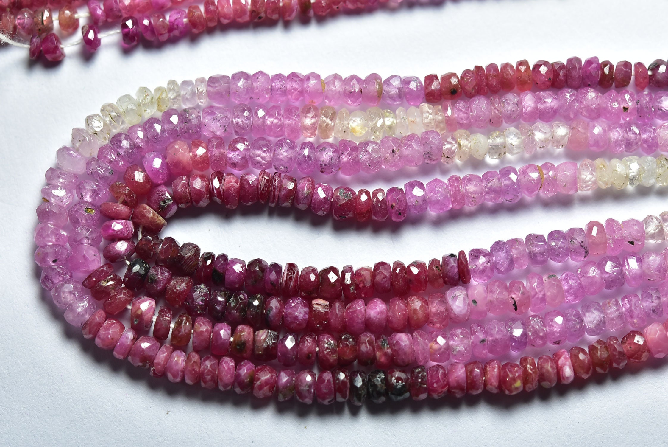 Beautiful Ruby Bead Strand Natural Faceted Shaded Ruby - Etsy