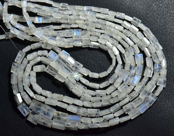 Blue Fire Rainbow Moonstone Chiclets Beads 9.5 Inches - Etsy