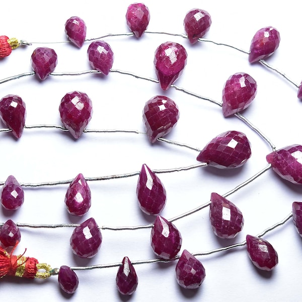 Ruby Tear Drops - Etsy