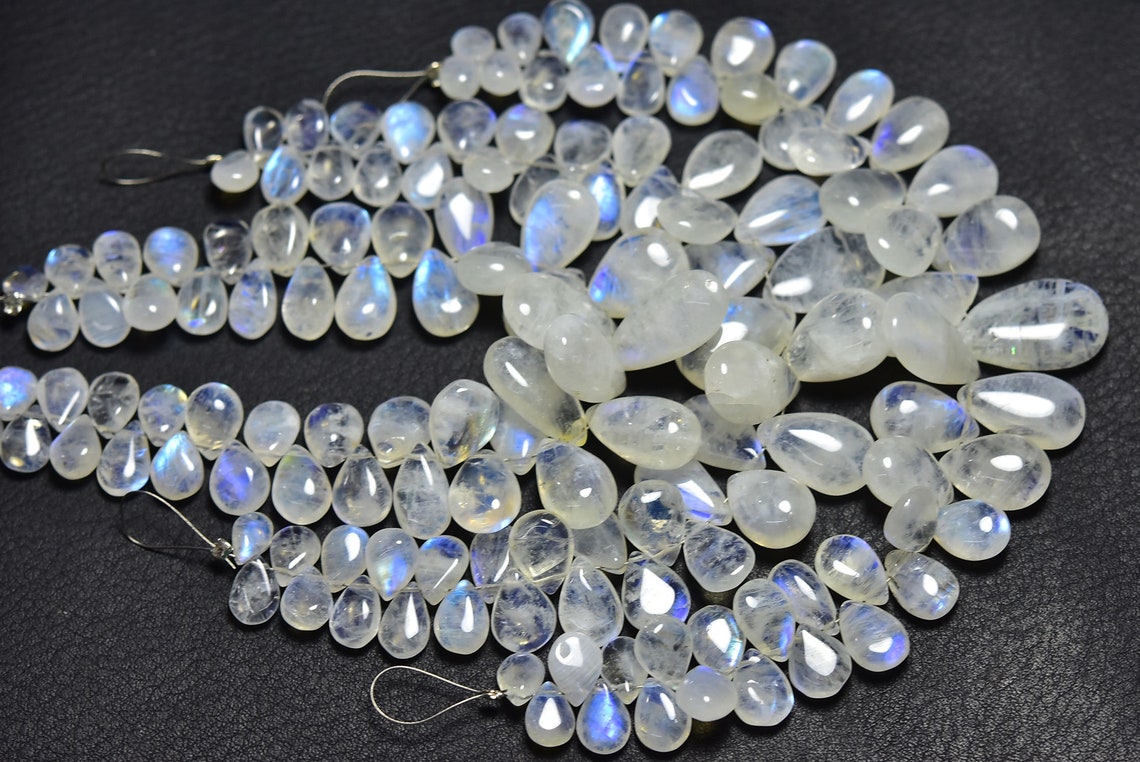 Big Rainbow Moonstone 7 Inches Natural Beautiful Smooth Blue - Etsy