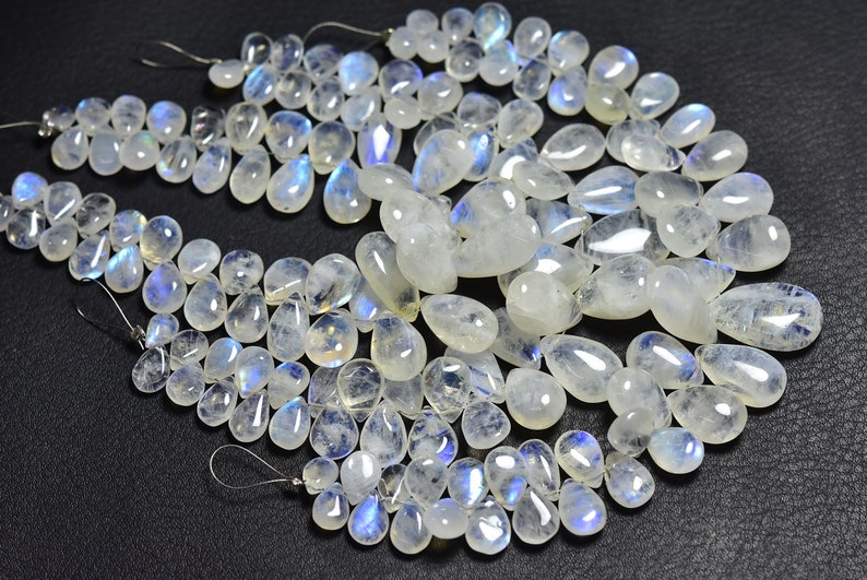 Big Rainbow Moonstone 7 Inches Natural Beautiful Smooth Blue - Etsy