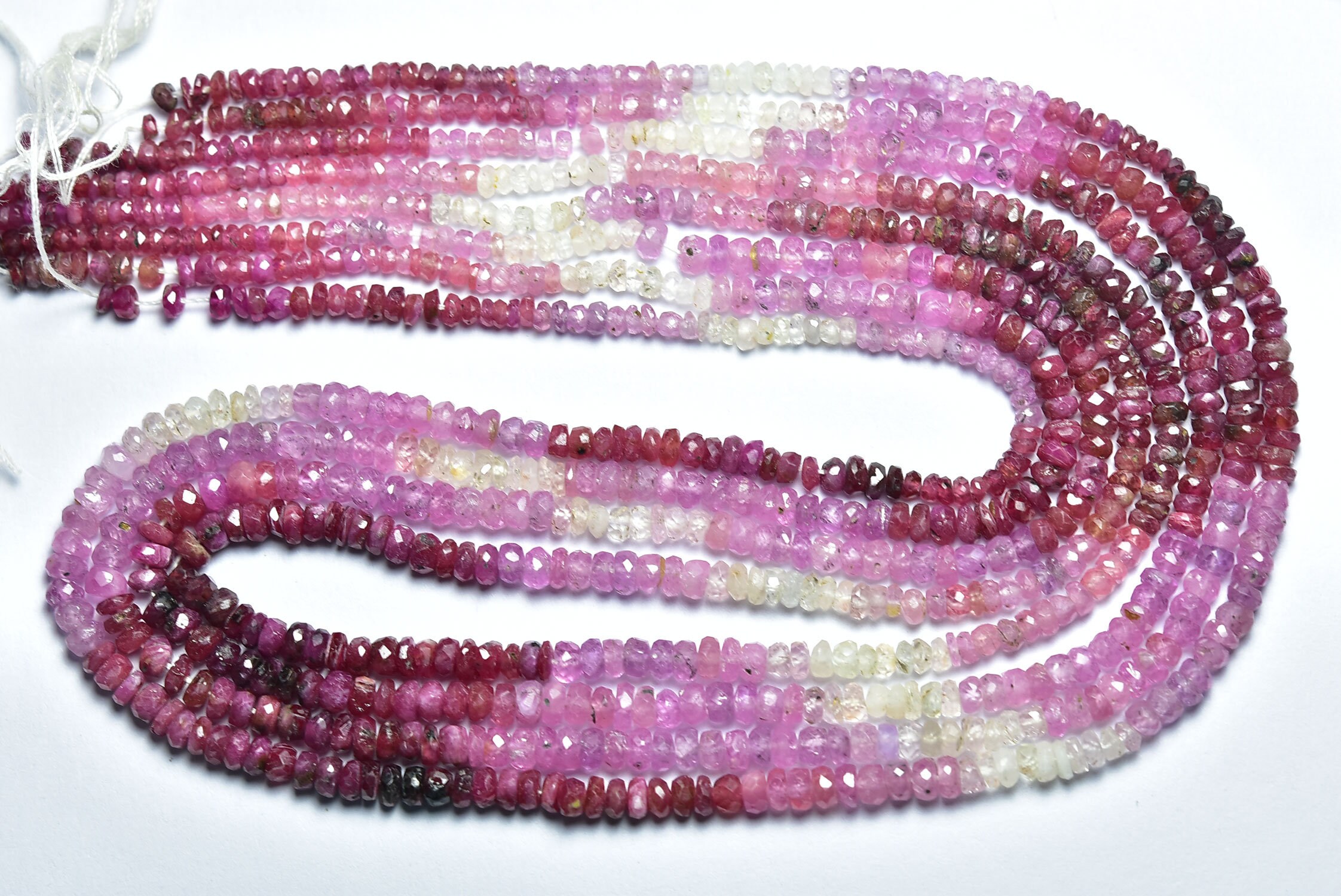 Beautiful Ruby Bead Strand Natural Faceted Shaded Ruby - Etsy