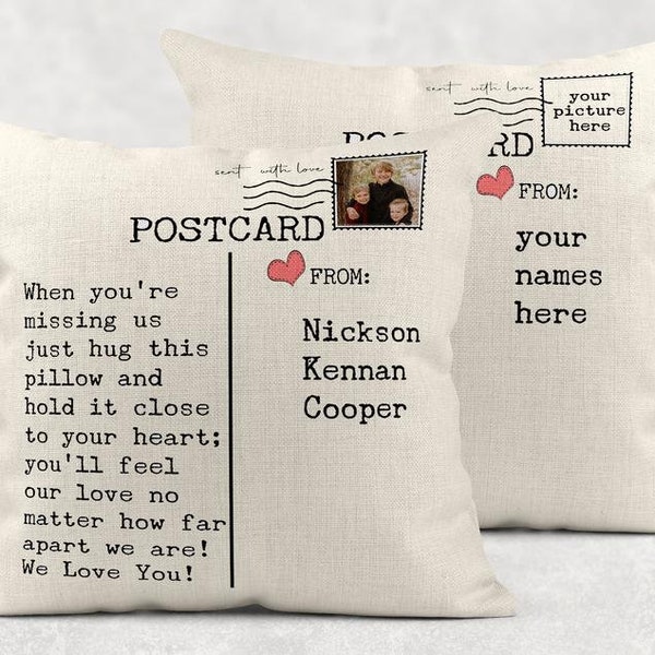 Postcard Pillow - Etsy
