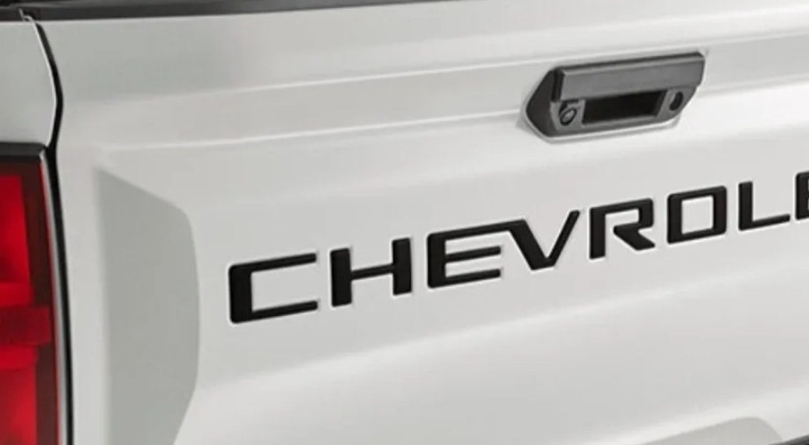 Tailgate Insert Letters Decal Vinyl Stickers for Chevrolet Chevy ...