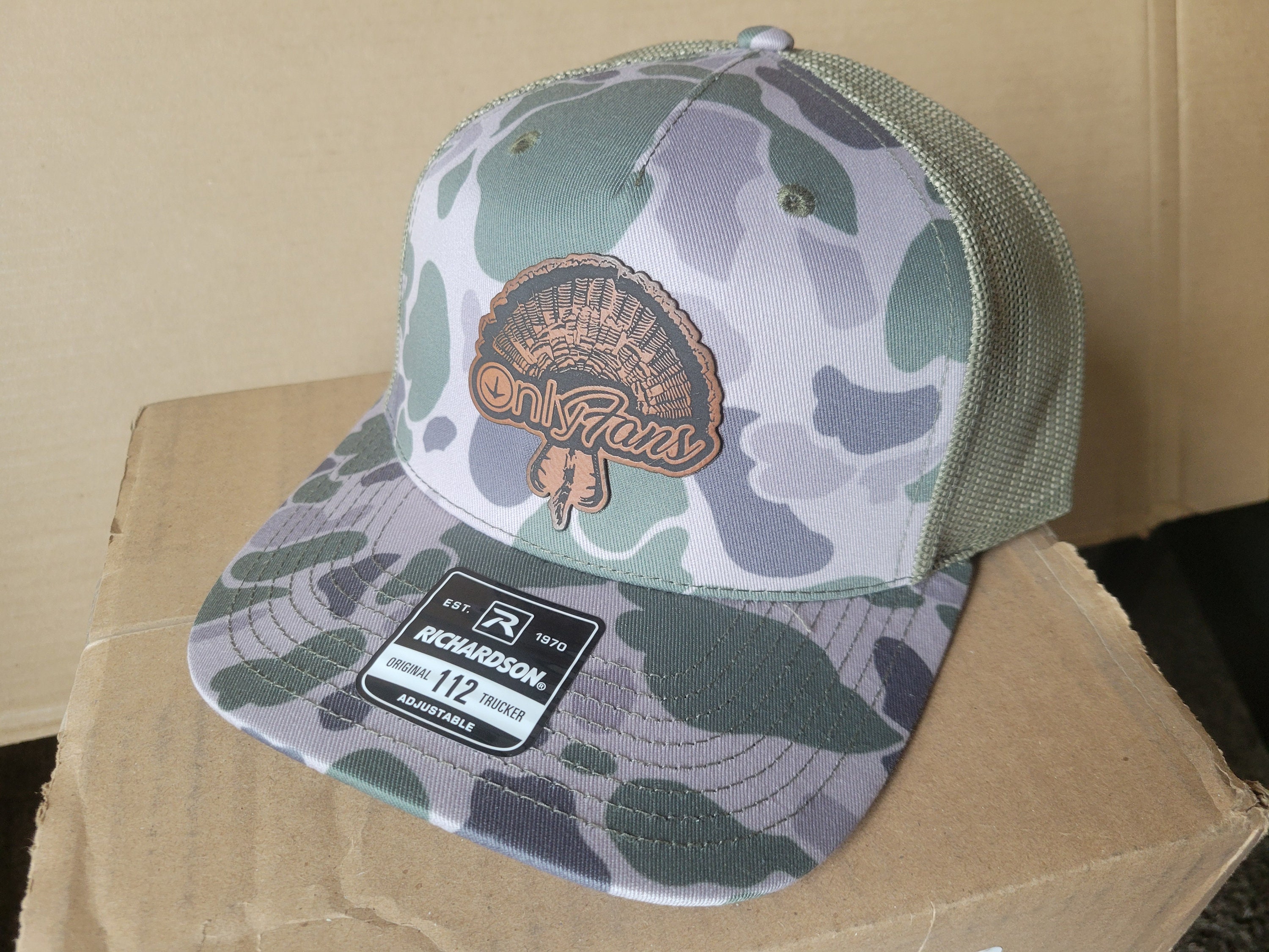 Onlyfans Turkey Hunting Leather Patch Hat Richardson 112 Mossy Oak Dna ...