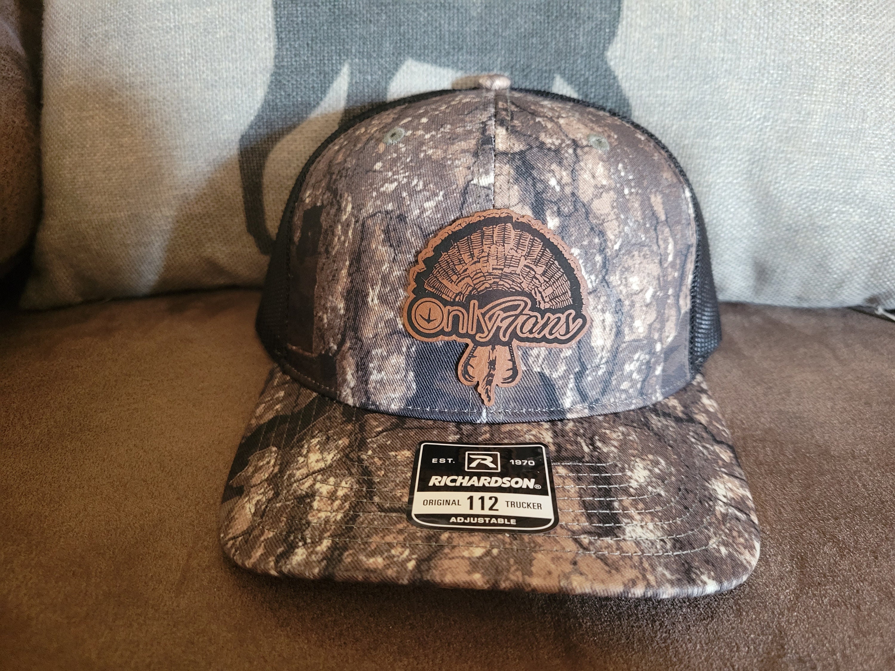 Onlyfans Turkey Hunting Leather Patch Hat Richardson 112 Mossy Oak Dna ...