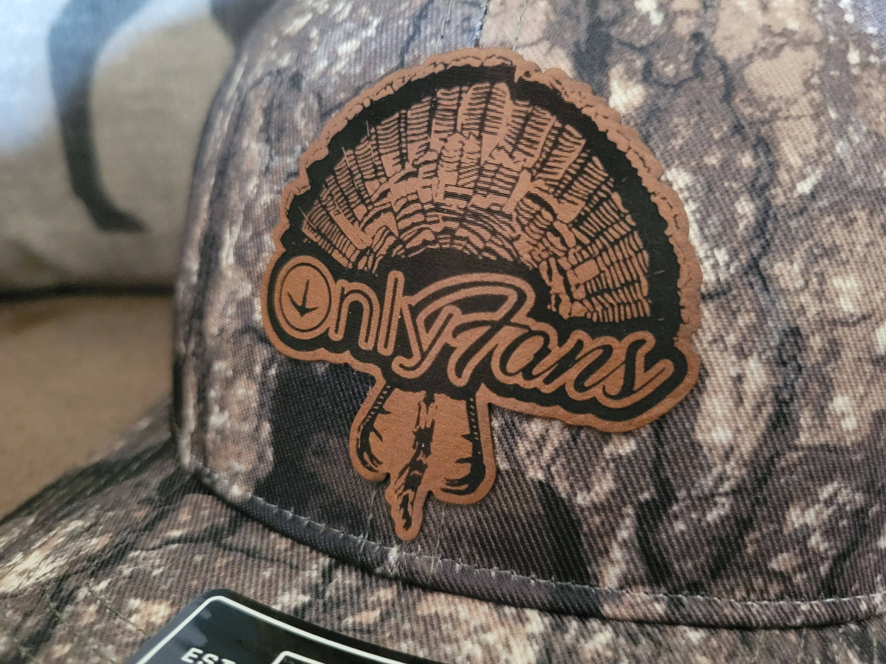 Onlyfans Turkey Hunting Leather Patch Hat Richardson 112 Mossy Oak Dna ...