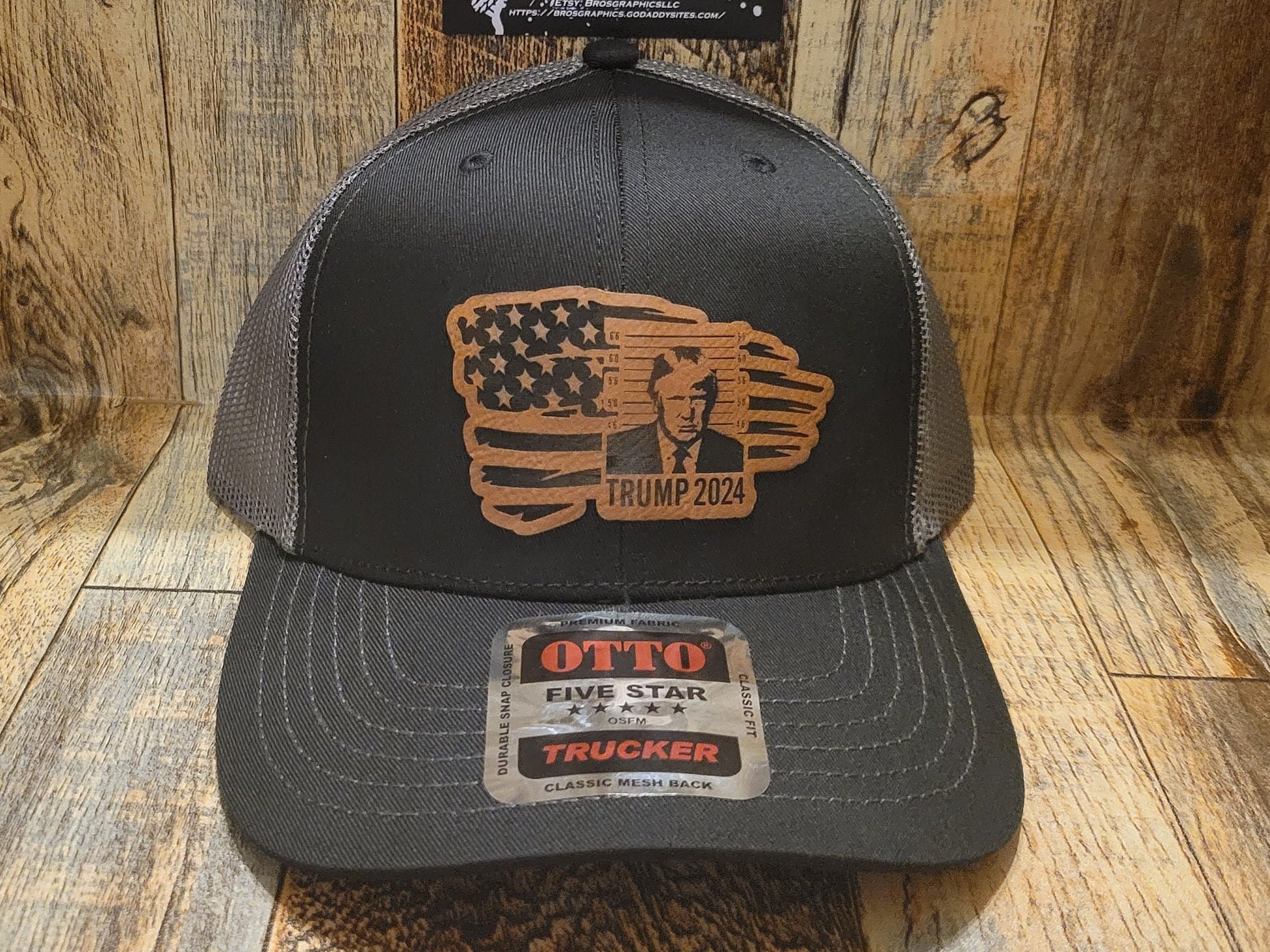 TRUMP 2024 Flag Mugshot We the People Leather Patch Trucker Snapback Mesh Back Hat Cap - Etsy