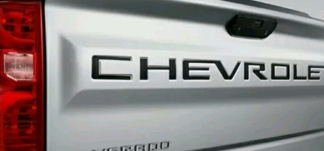 Tailgate Insert Letters Decal Vinyl Stickers for Chevrolet Chevy ...