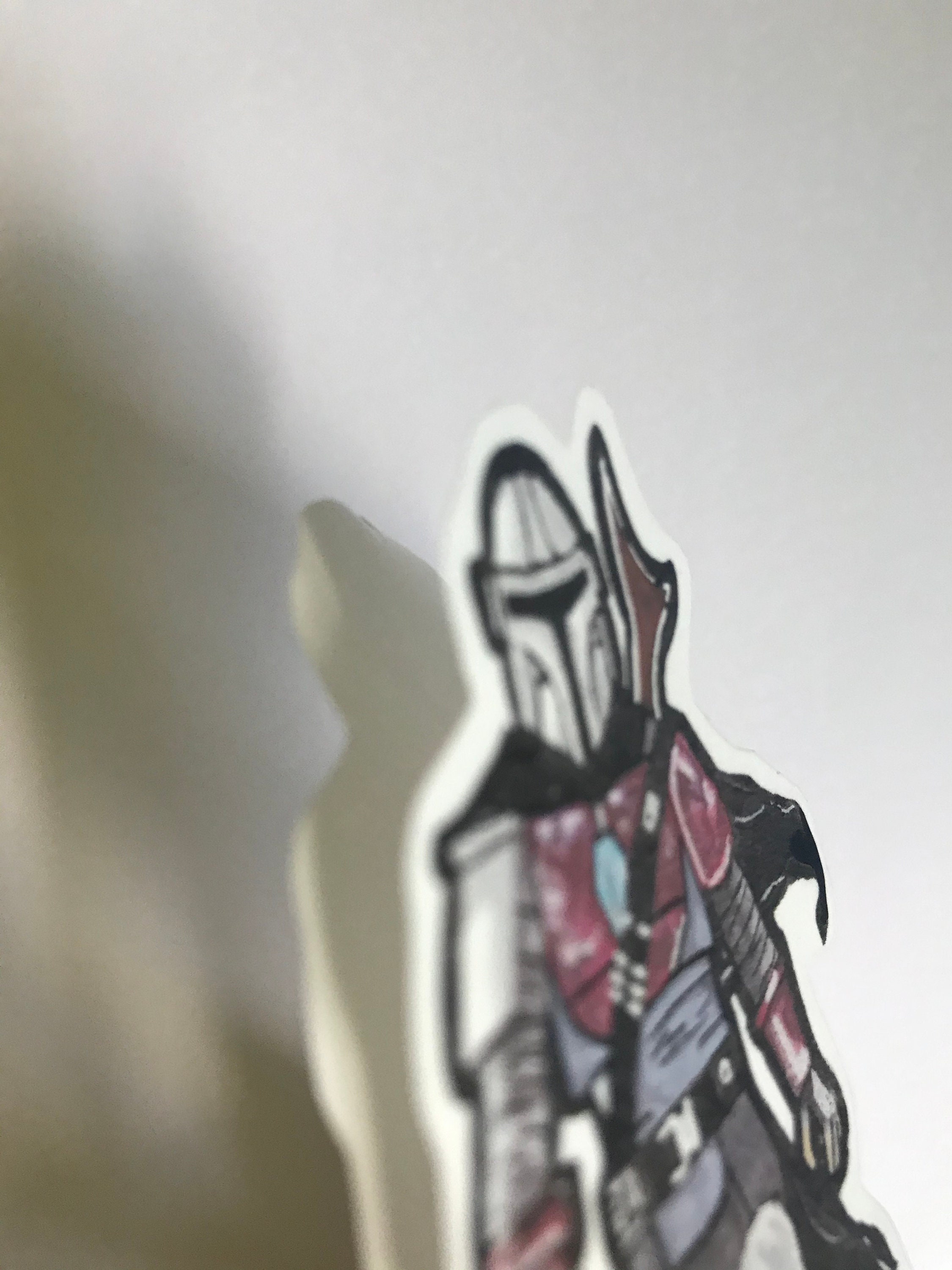 Star Wars Mandalorian Vinyl Sticker | Etsy