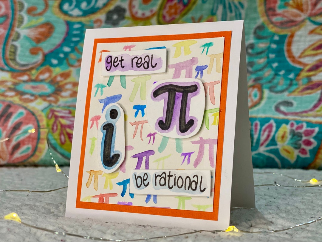 Pi Day Delight: Handcrafted Mathematical Marvel – Unique Greeting Card ...