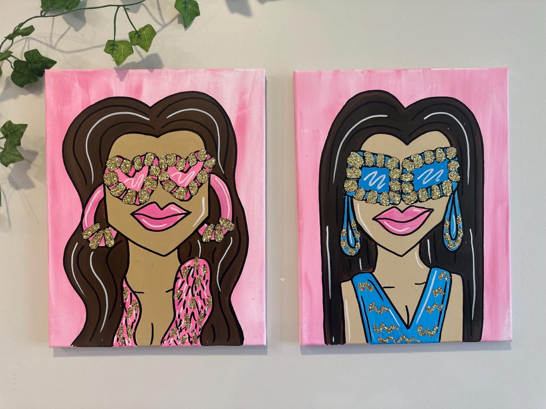 Custom Roomate’s College Canvas: Preppy Dorm Decor, Faces - Etsy