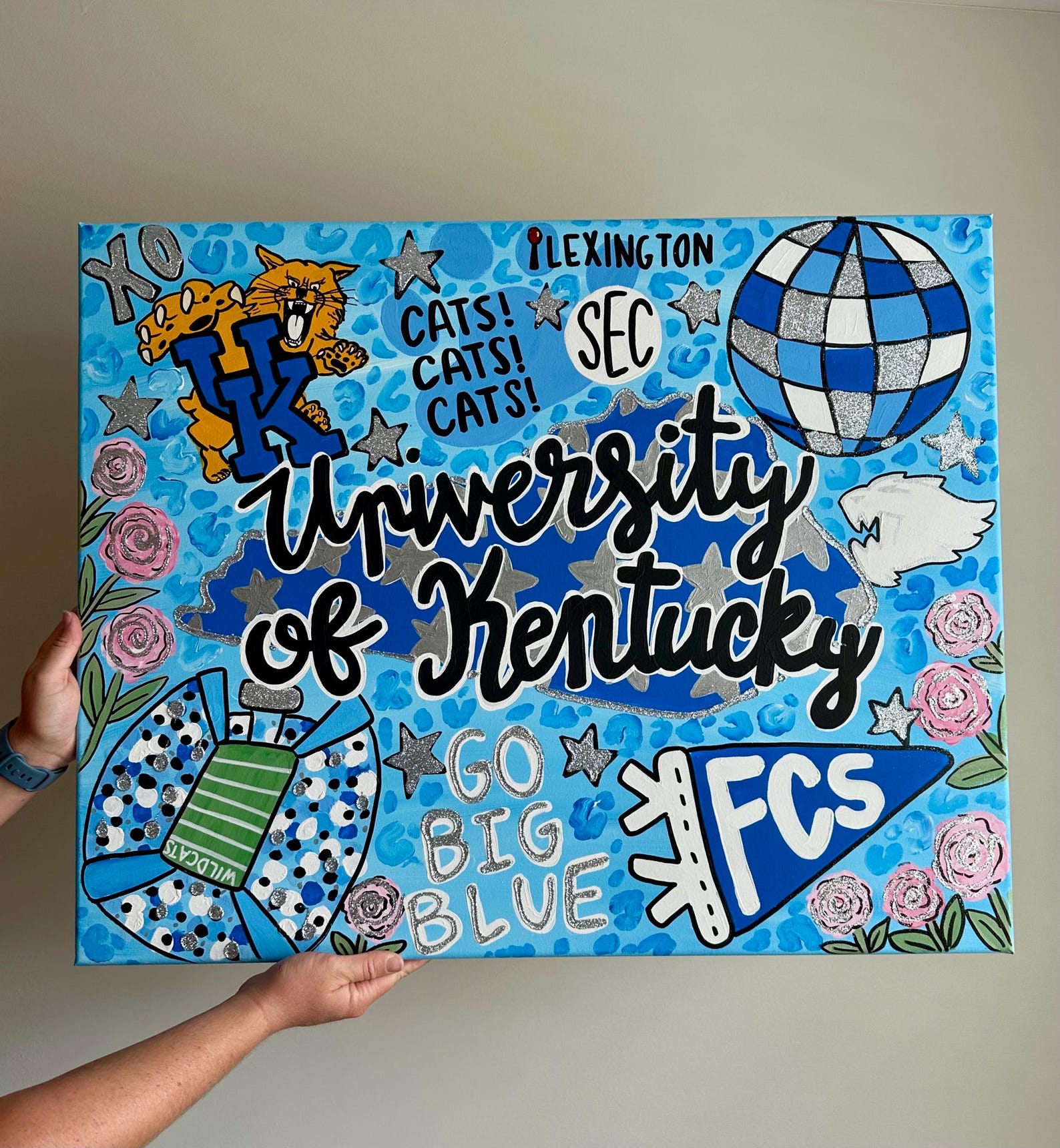 Custom College Canvas: Preppy Dorm Decor, Graduation Gift - Etsy