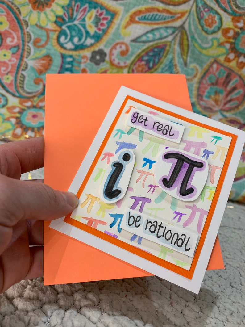 Pi Day Delight: Handcrafted Mathematical Marvel Unique Greeting Card ...