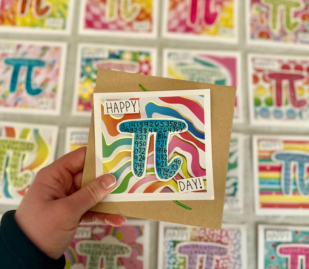 Pi Day Colorful Card for Math Enthusiasts! Math Lover, Pi Day, Science ...