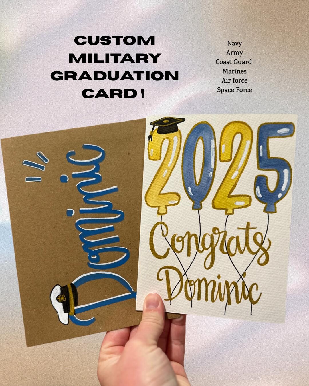 Personalized Military Graduation Card- Retirement- Graduation Gift ...