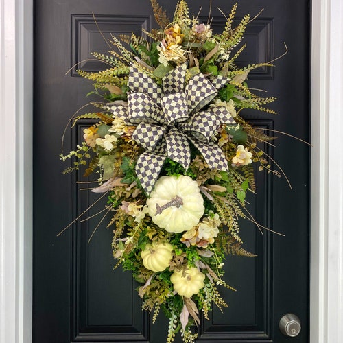 Extra Large Fall Wreaths for Front Door Designer Fall Wreath - Etsy