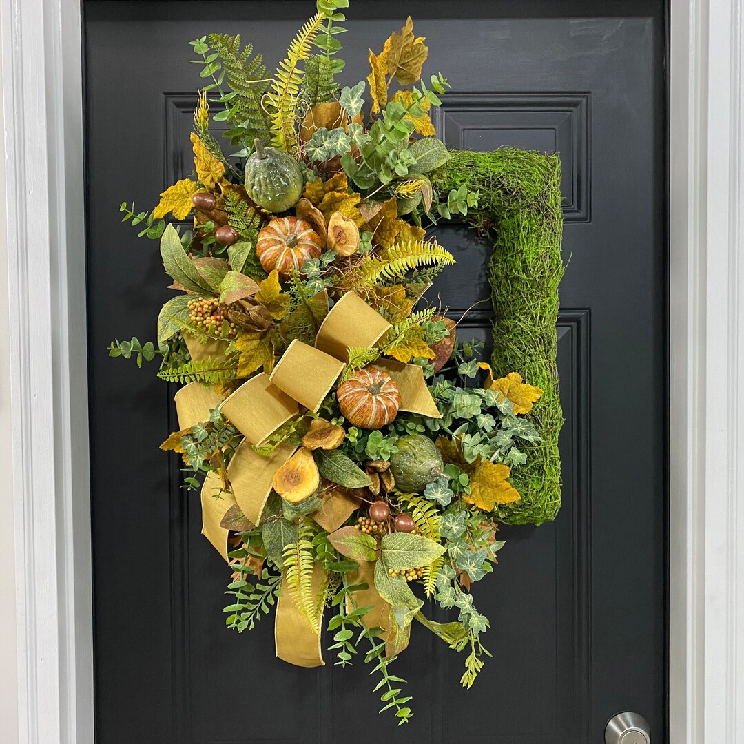 Extra Large Fall Wreaths for Front Door Designer Fall Wreath - Etsy
