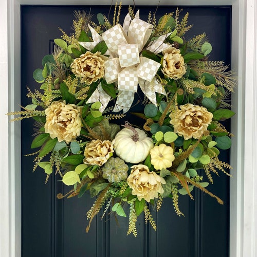 Extra Large Fall Wreaths for Front Door Designer Fall Wreath - Etsy