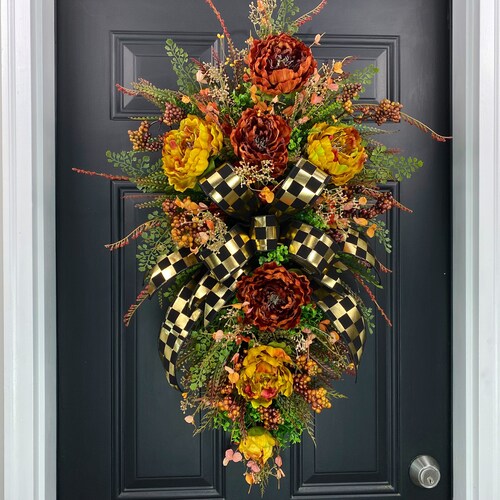 Extra Large Fall Wreaths for Front Door Designer Fall Wreath - Etsy
