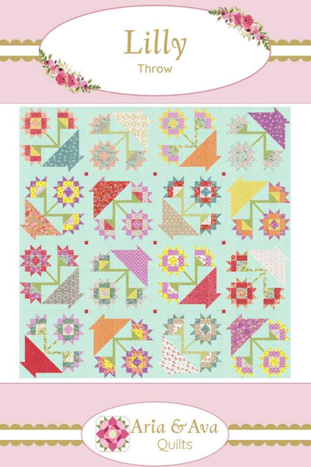 Lilly Quilt Pattern From Aria and Ava Quilts (digital Download) - Etsy