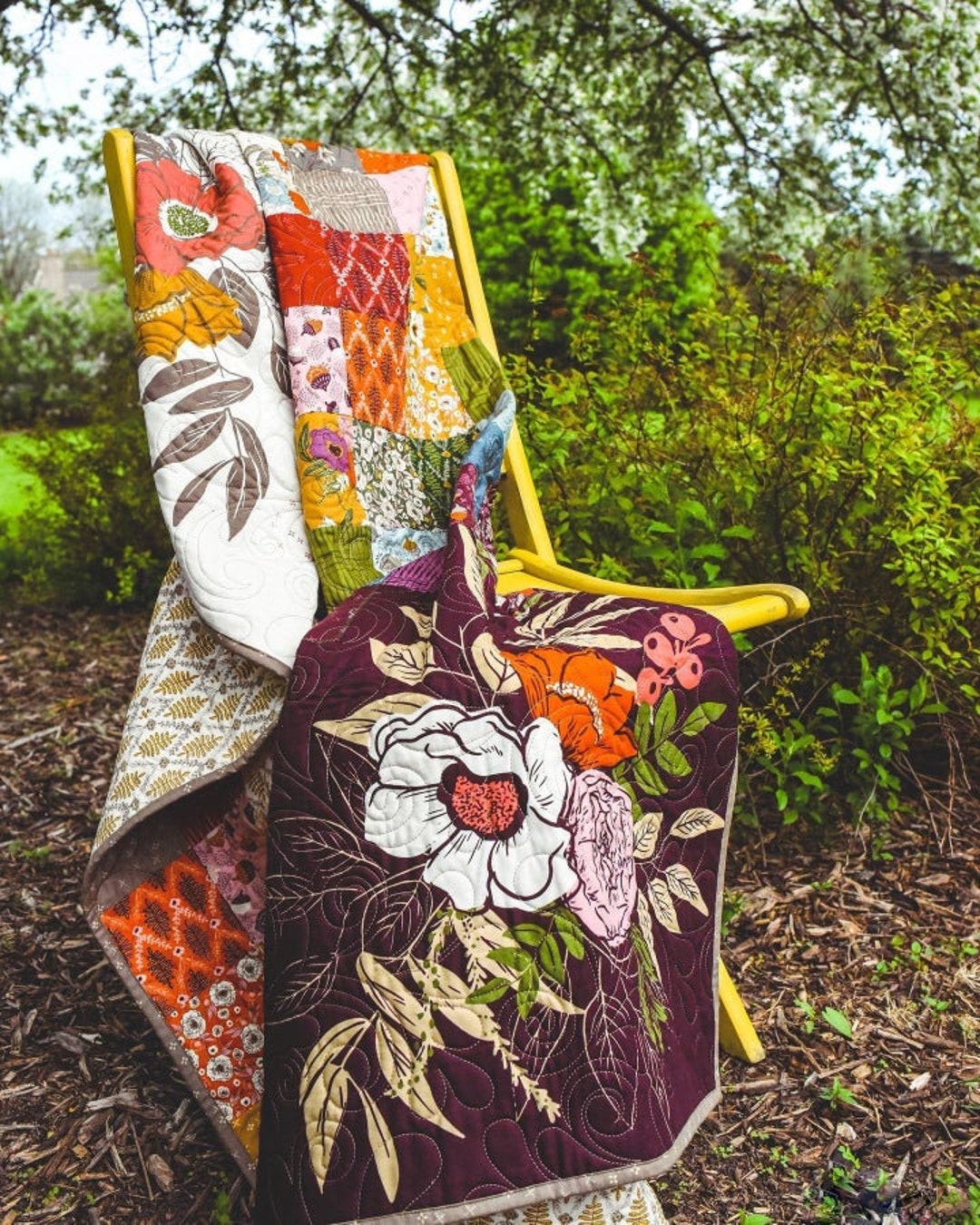 Color Patch Cascade Quilt Kit Featuring Slow Stroll - Etsy