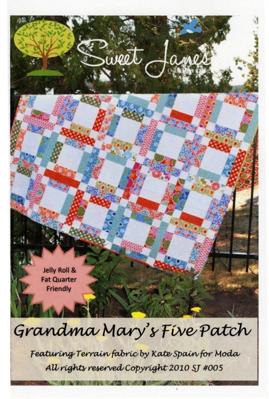 Grandma Mary's Five-patch Quilt Pattern - Etsy