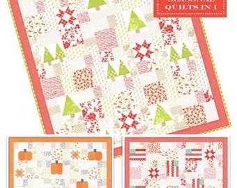 Seasonal Patchwork Quilt Pattern FTQ1793 Three Patterns Choose Your ...