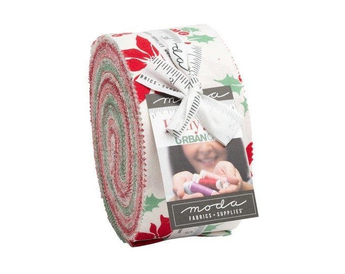 40 Pieces Holly Jolly Jelly Roll by Urban Chiks for Moda - Etsy